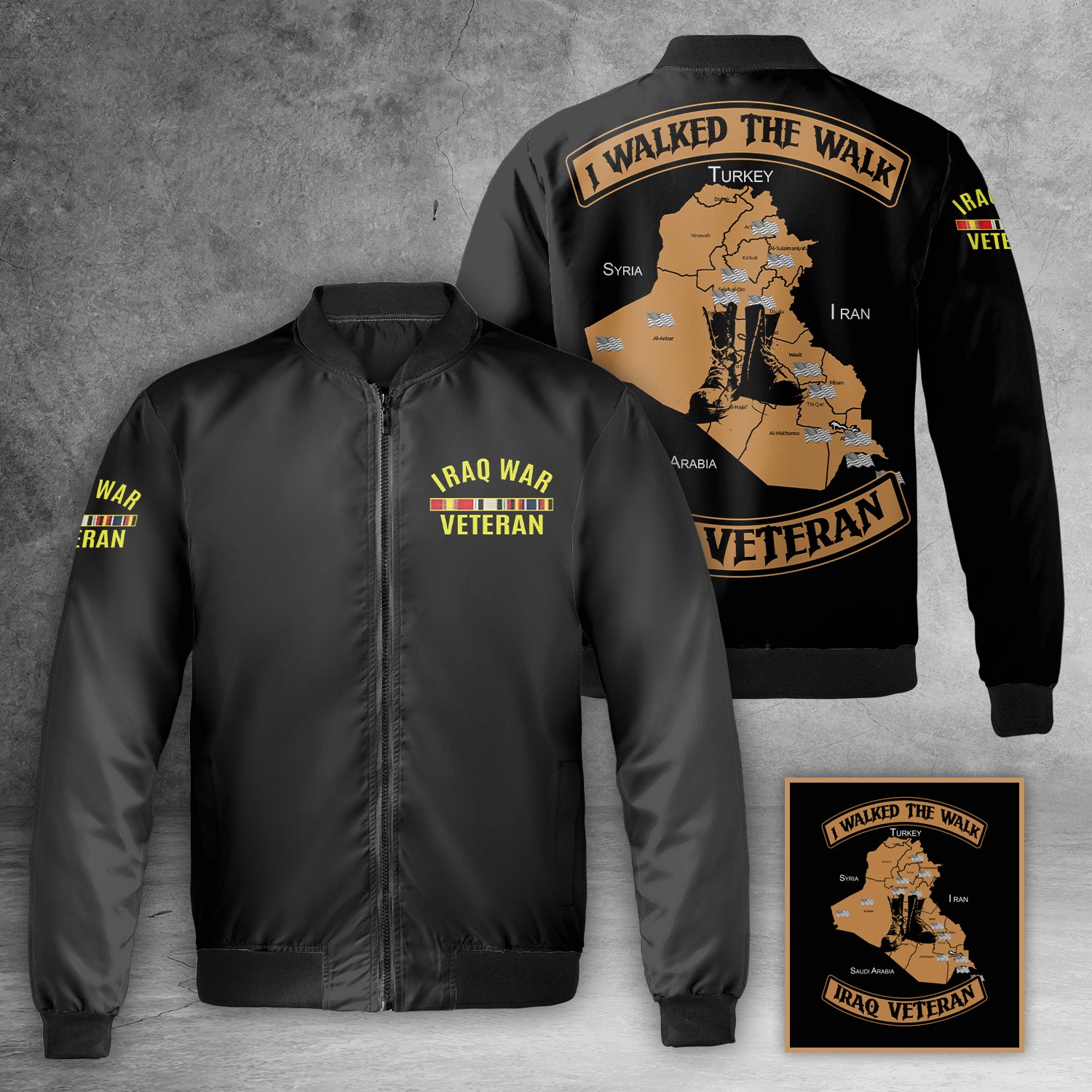 Iran War Veteran AOP Bomber Jacket – Merch Gears