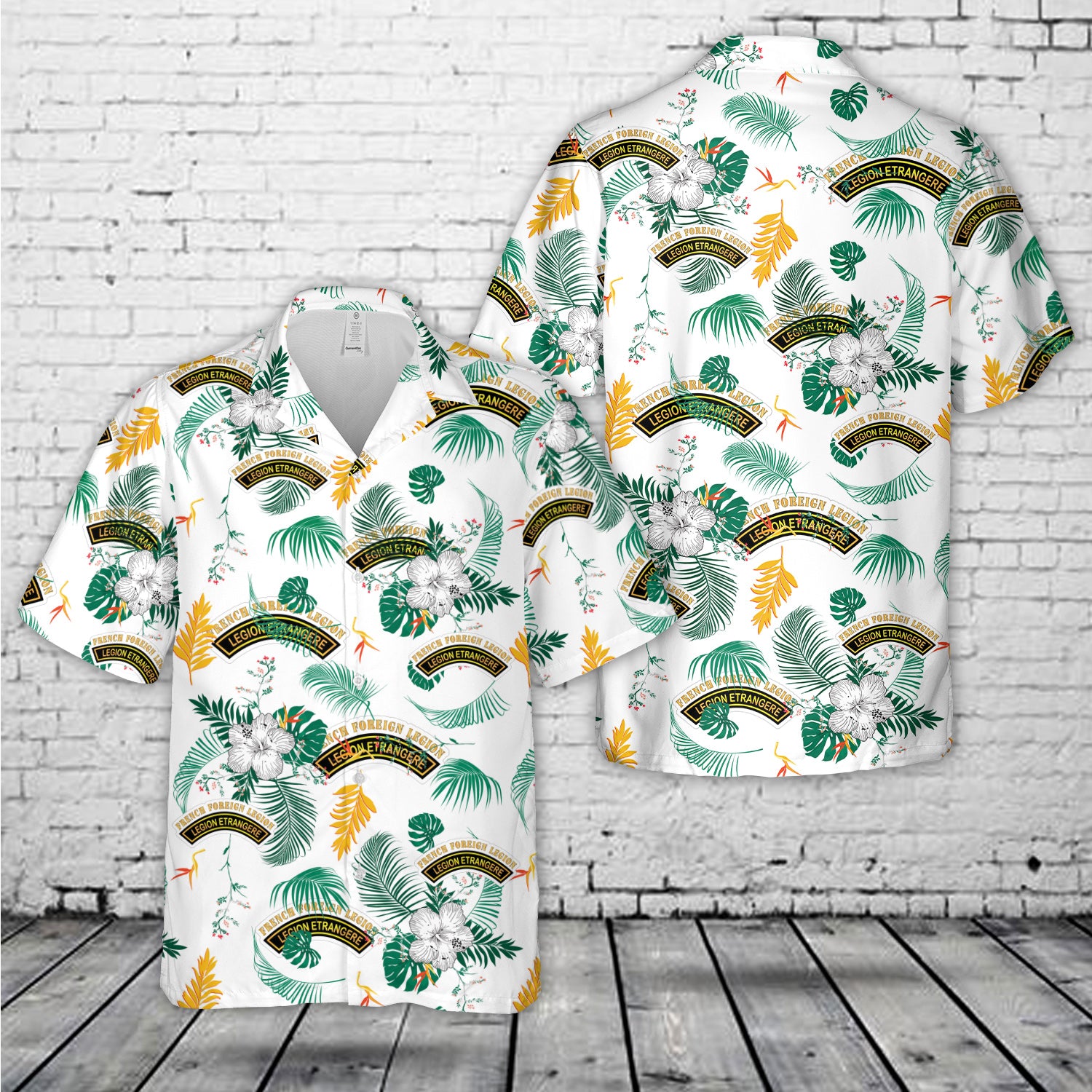 Legion Etrangere Tab - French Foreign Legion Hawaiian Shirt – Merch Gears