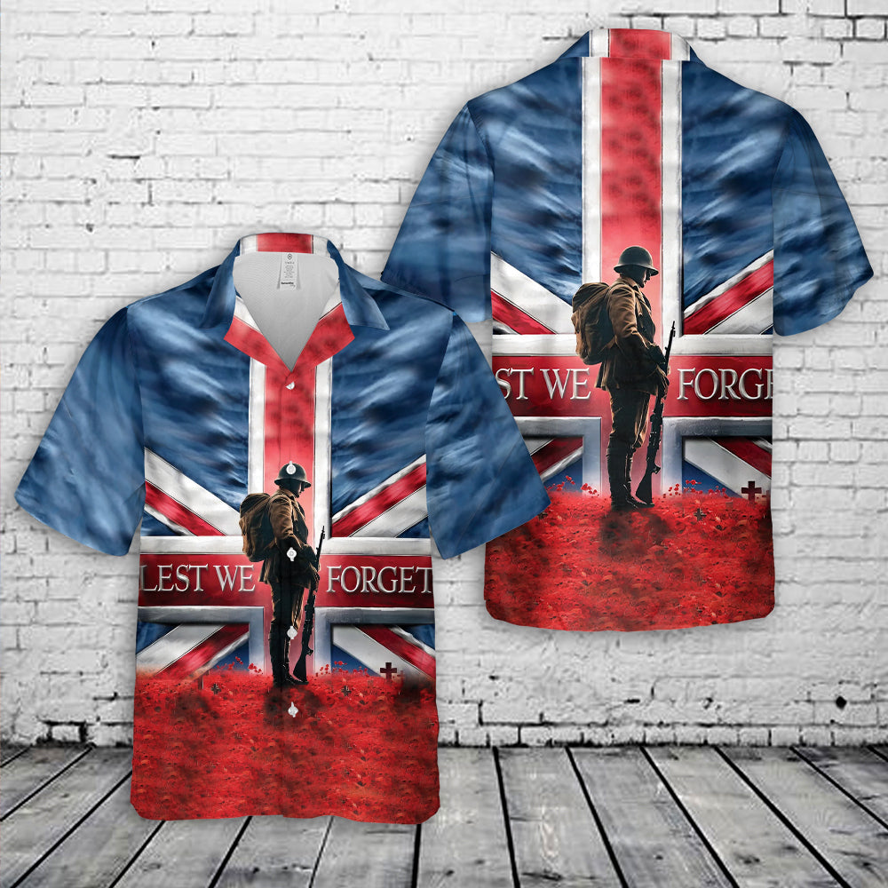 Lest We Forget Remembrance Day Hawaiian Shirt – Merch Gears