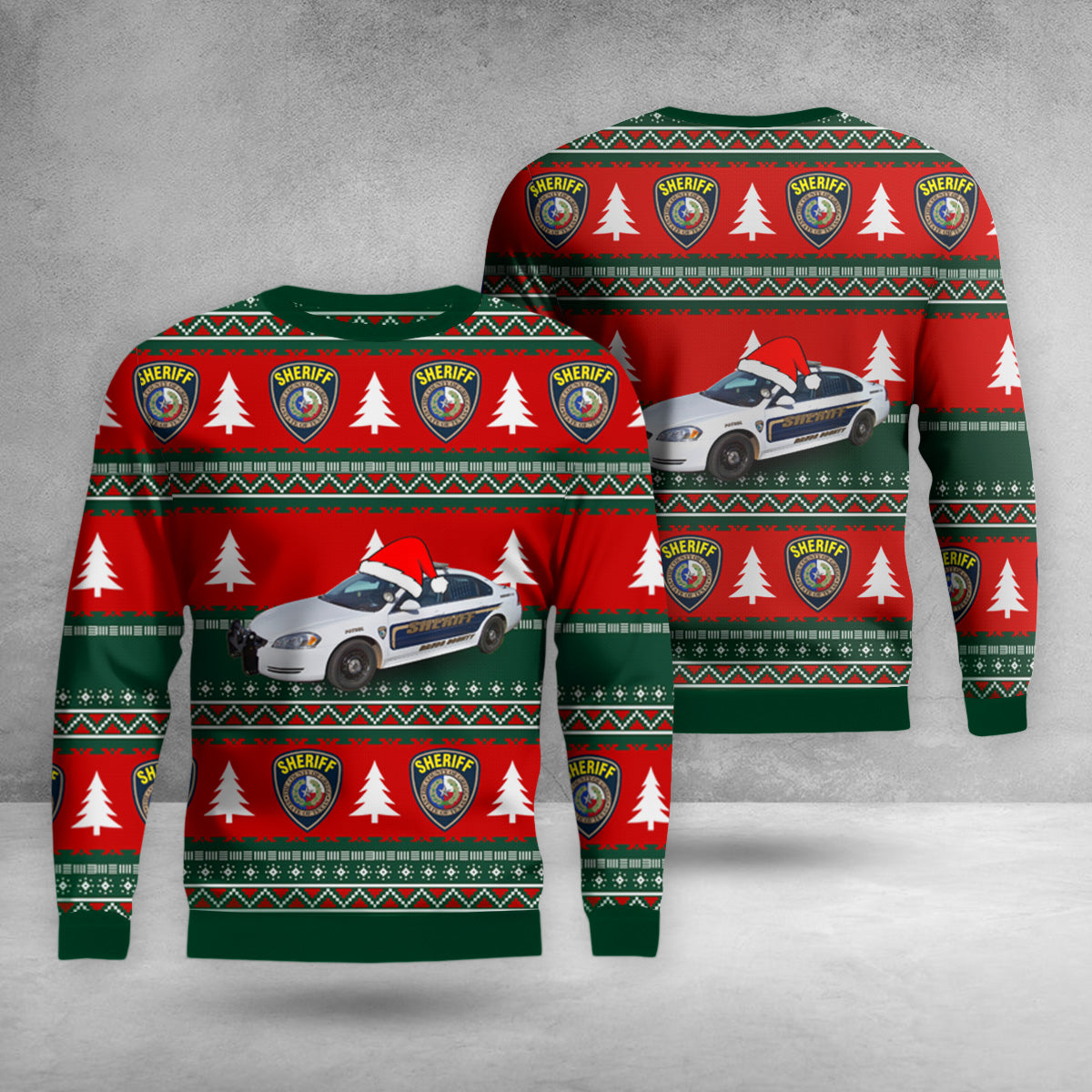 Longview, Texas, Gregg County Sheriffs Office Christmas AOP Sweater ...