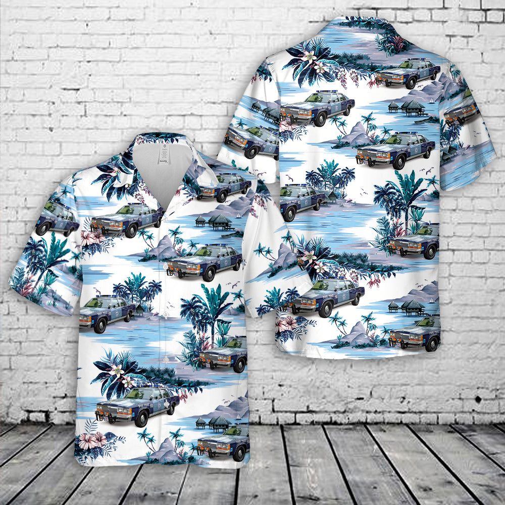 Massachusetts State Police Ford Crown Victoria Hawaiian Shirt – Merch Gears