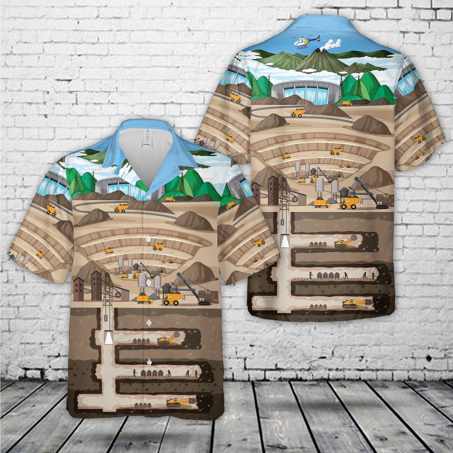 Mining Hawaiian Shirt – Merch Gears