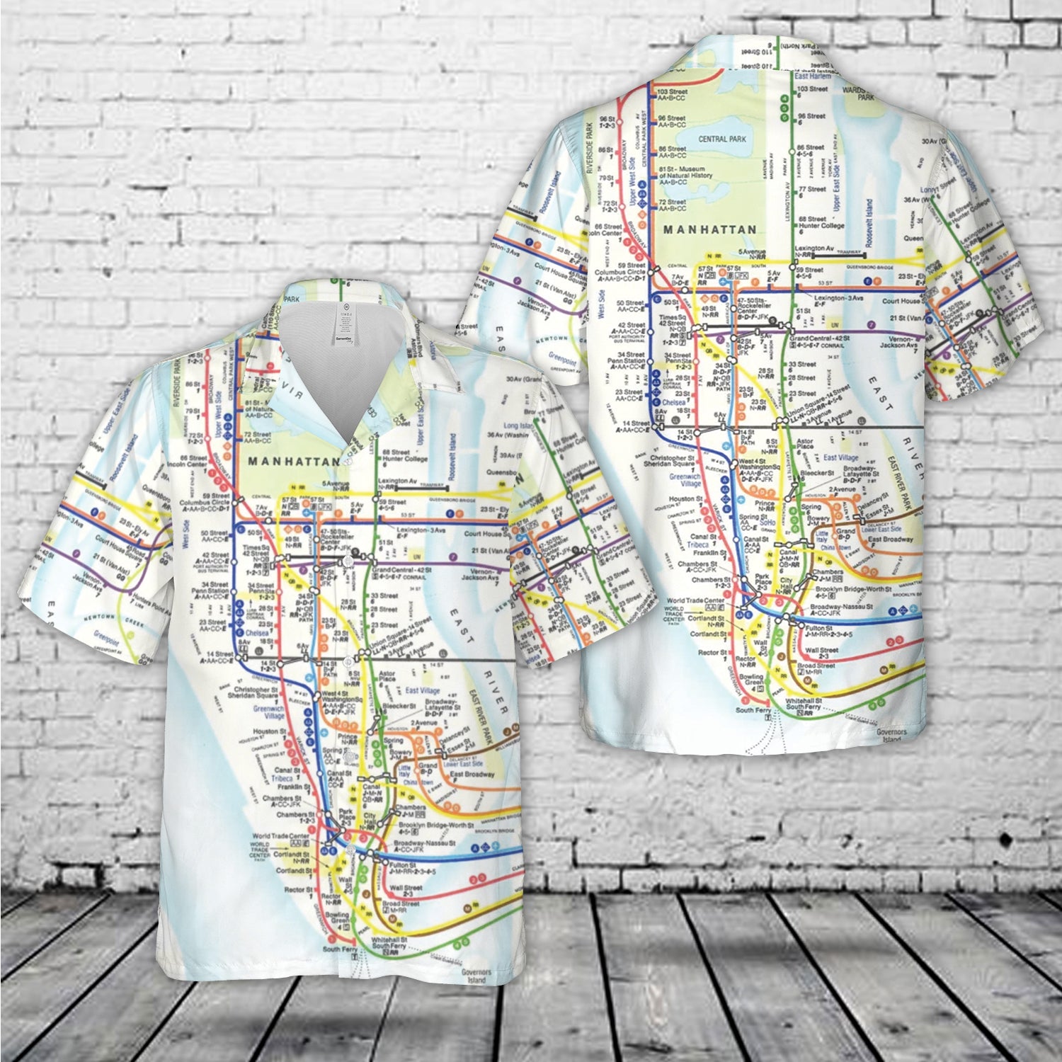New York Subway map 1980s Hawaiian Shirt – Merch Gears
