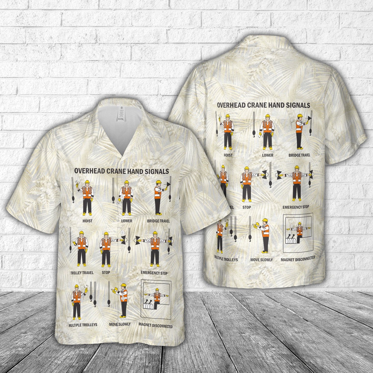 Overhead Crane Hand Signals Hawaiian Shirt – Merch Gears