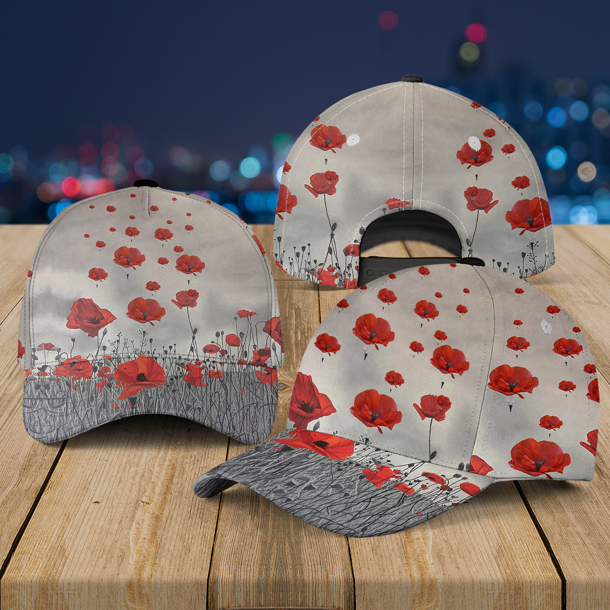 Paratrooper Poppy Field Memorial Baseball Cap – Merch Gears