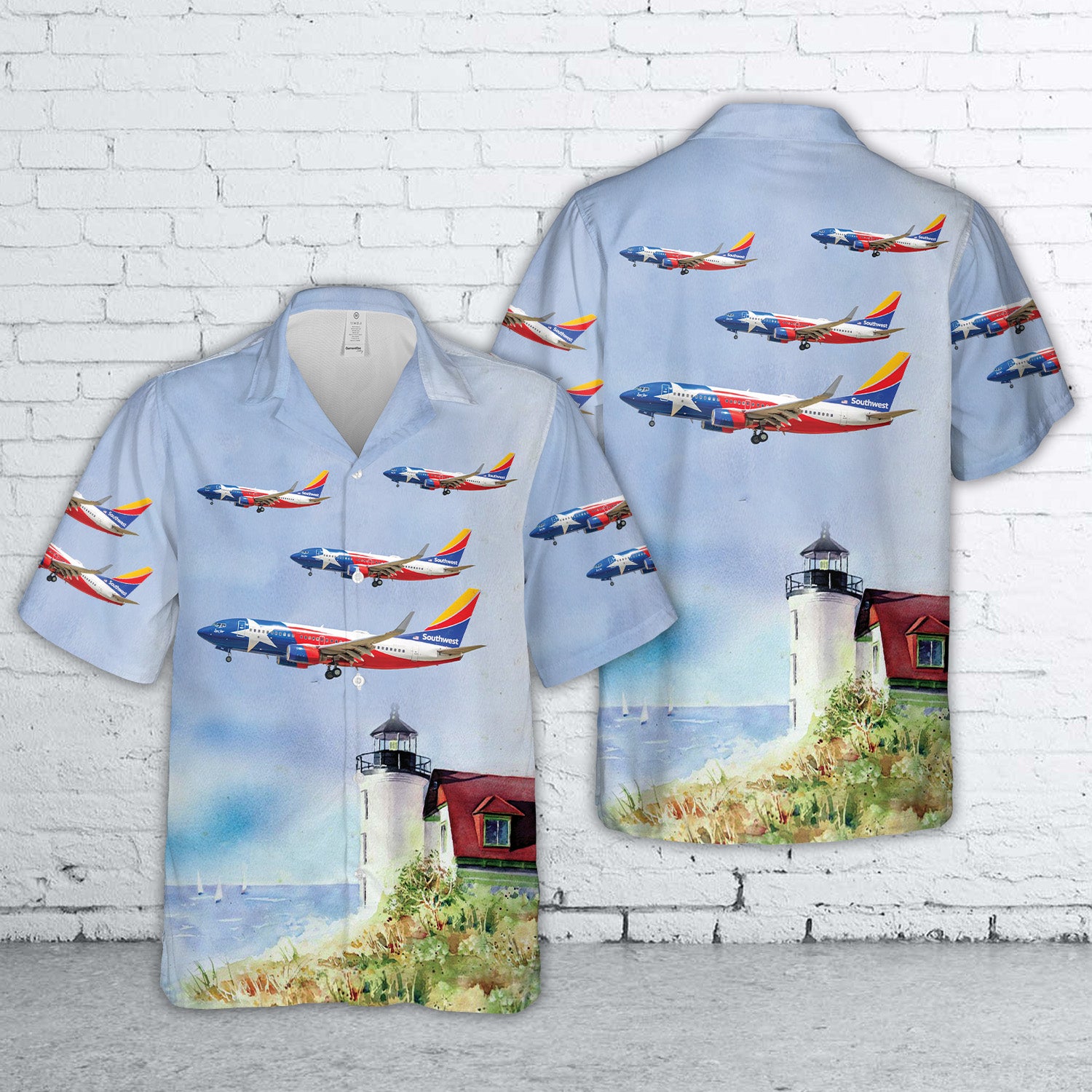 Southwest Airlines Boeing 737-800 Lone Star One Hawaiian Shirt – Merch ...