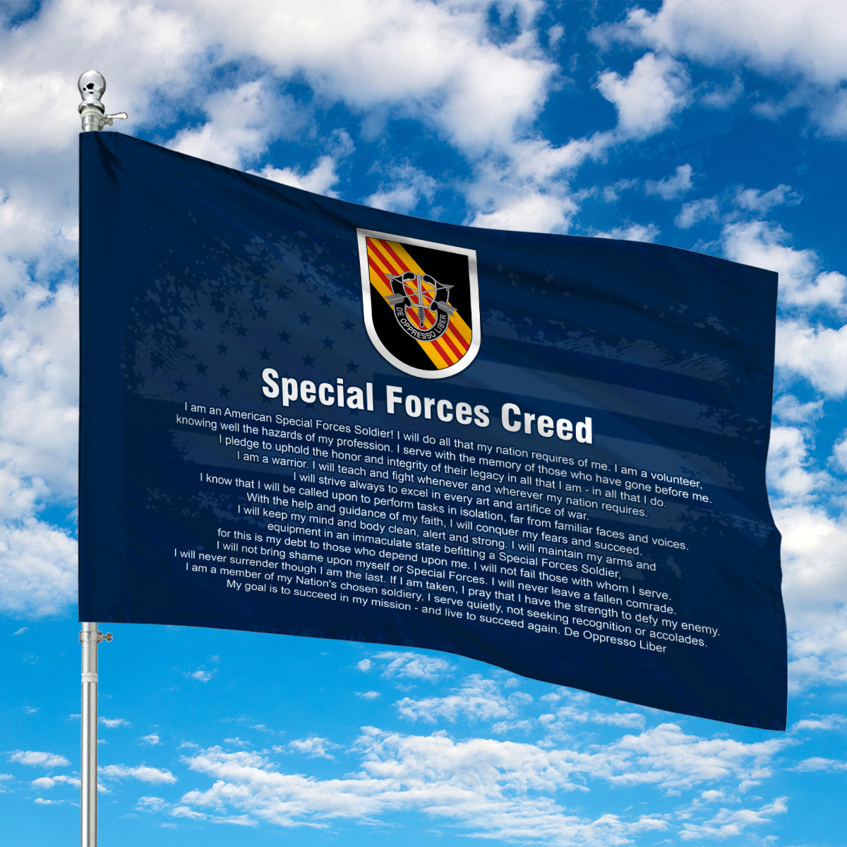 Special Forces Creed House Flag – Merch Gears