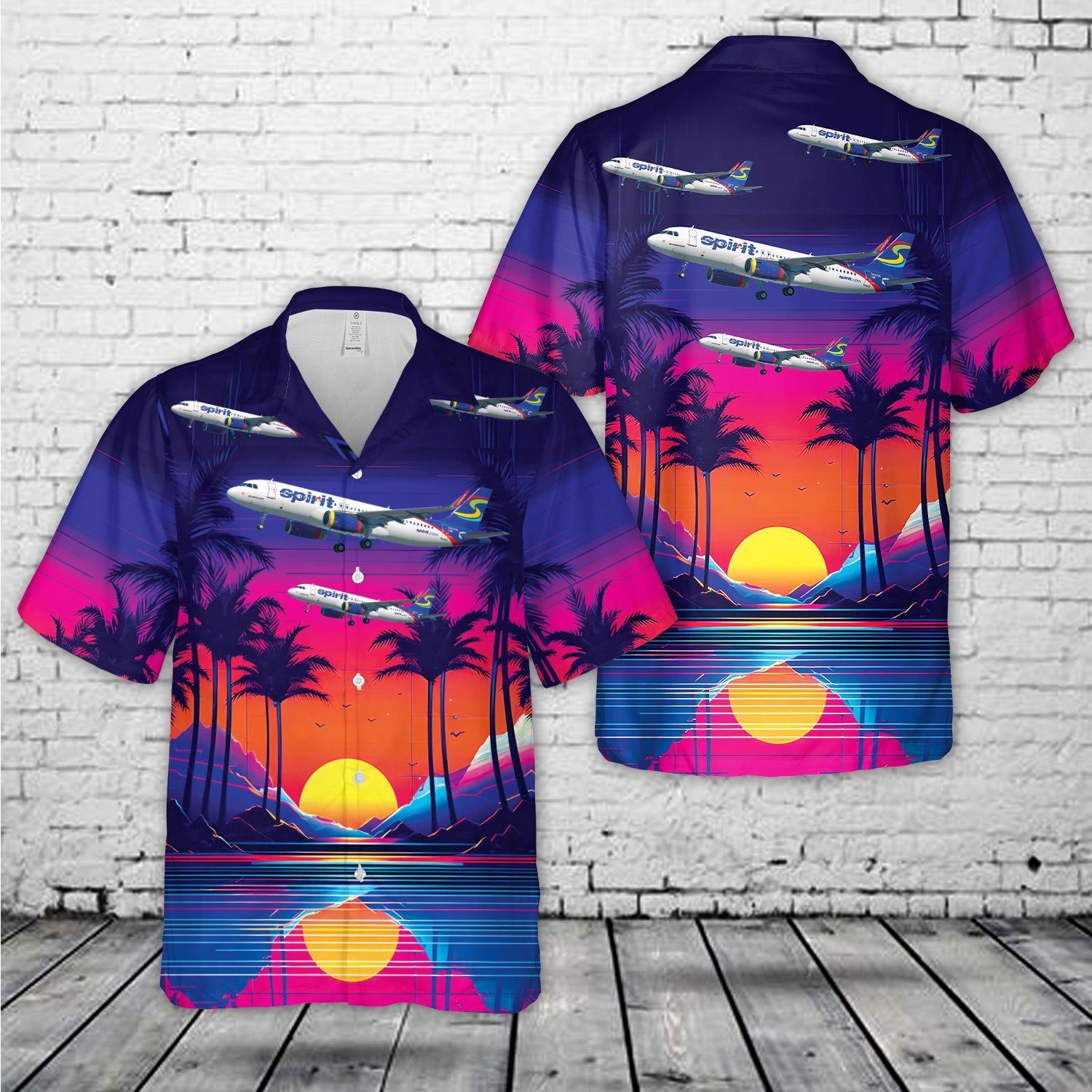 Spirit Airlines FlightFactor A320 'Skittles' livery Hawaiian Shirt ...