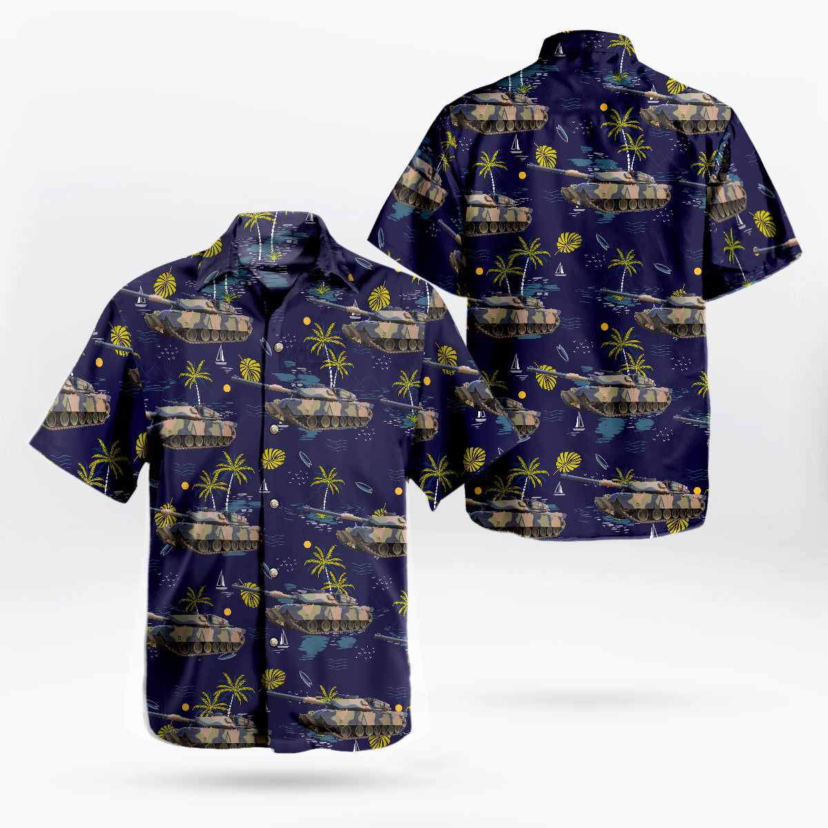 Australian Army M1A1 Abrams Main Battle Tank Hawaiian Shirt – Merch Gears
