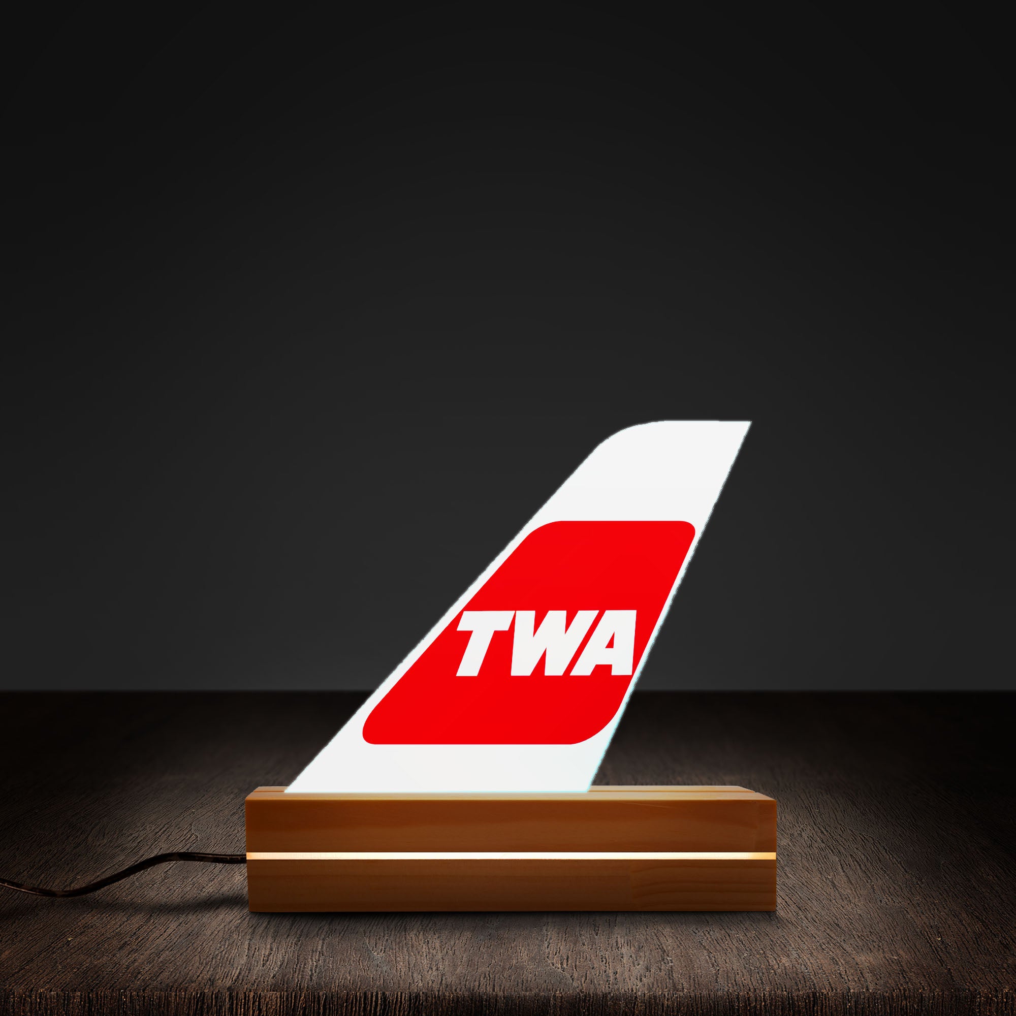 TWA Livery Tail Custom Shape Photo Night Light – Merch Gears