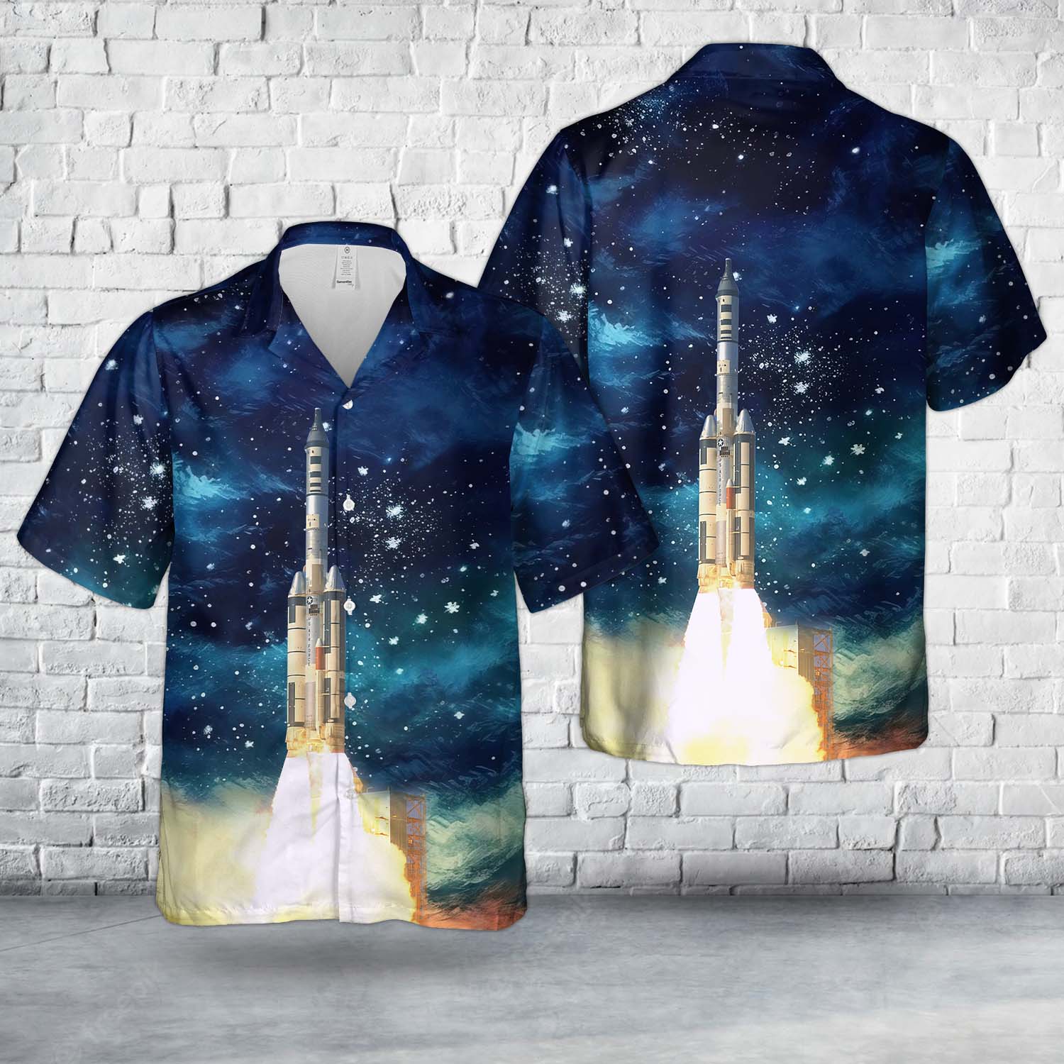 Titan IIIC with MOL-Mockup and Gemini-B Hawaiian Shirt – Merch Gears