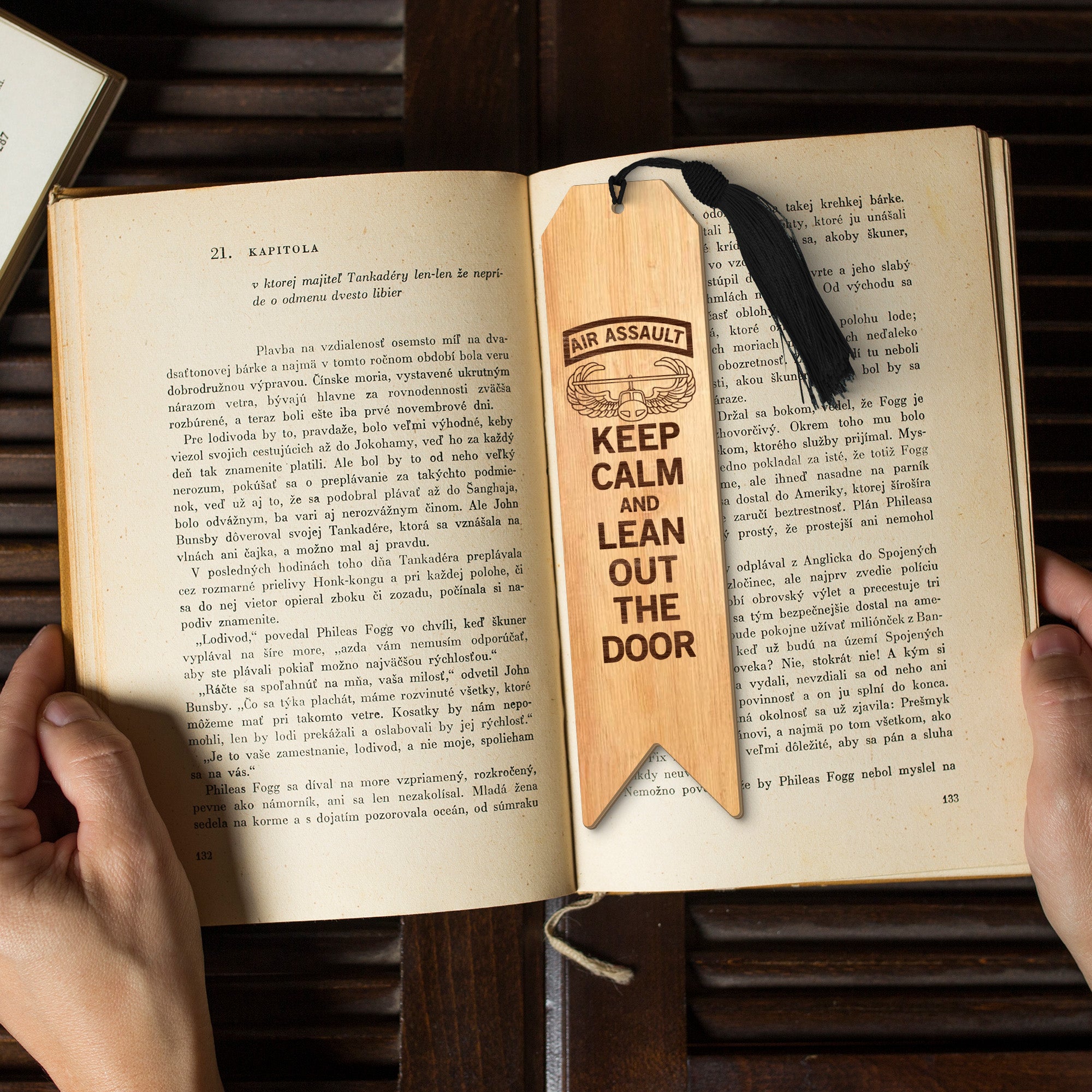 US ARMY Air Assault Custom Shape Wooden Bookmark – Merch Gears