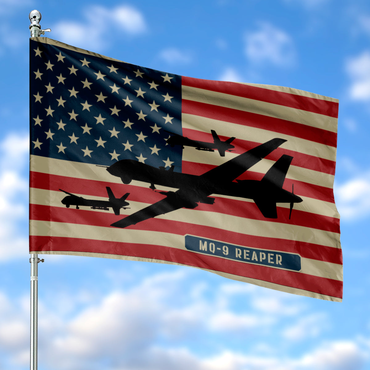 US Air Force General Atomics MQ-9 Reaper House Flag – Merch Gears