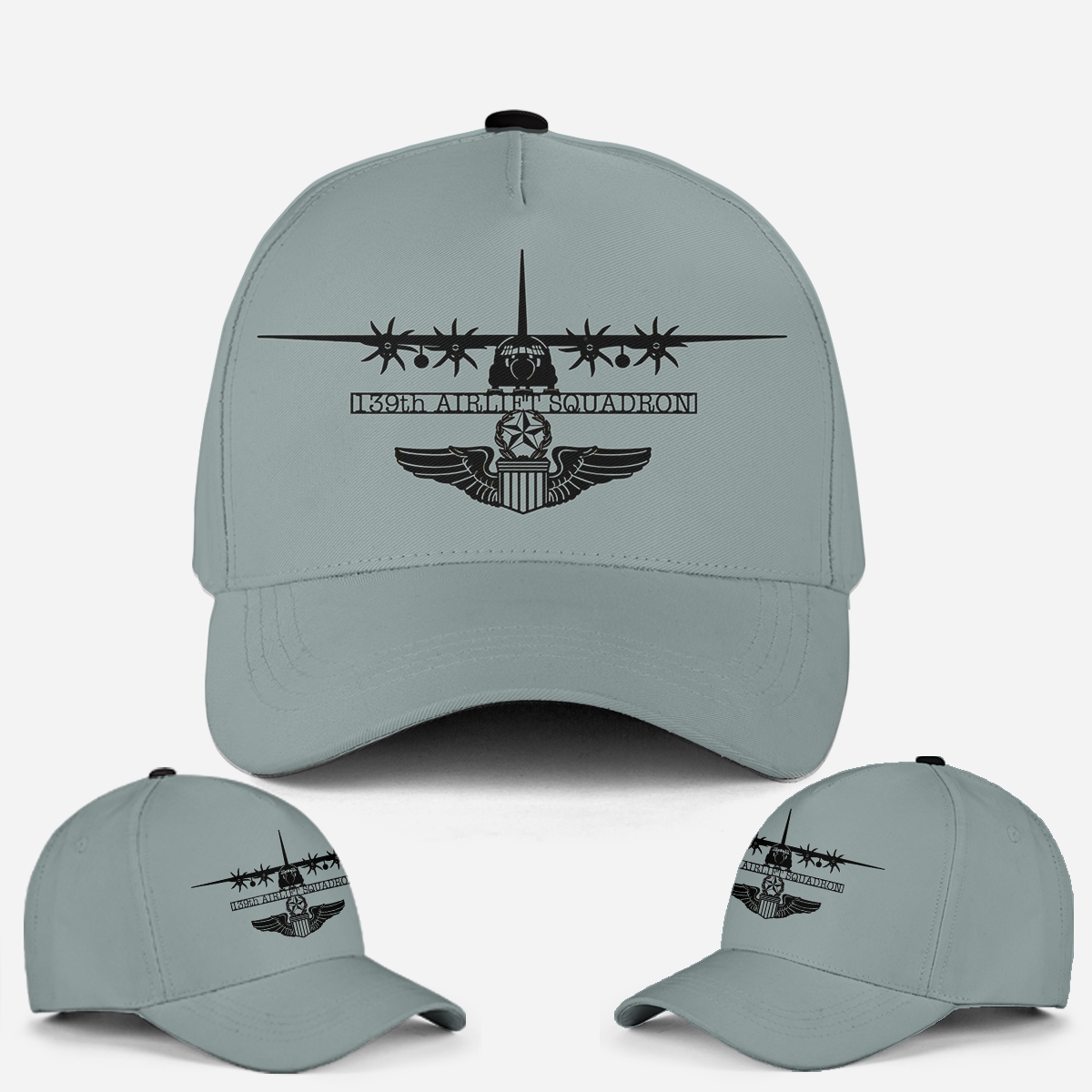 US Air Force LC-130 139th Airlift Squadron with Chief Pilot Badge Base ...