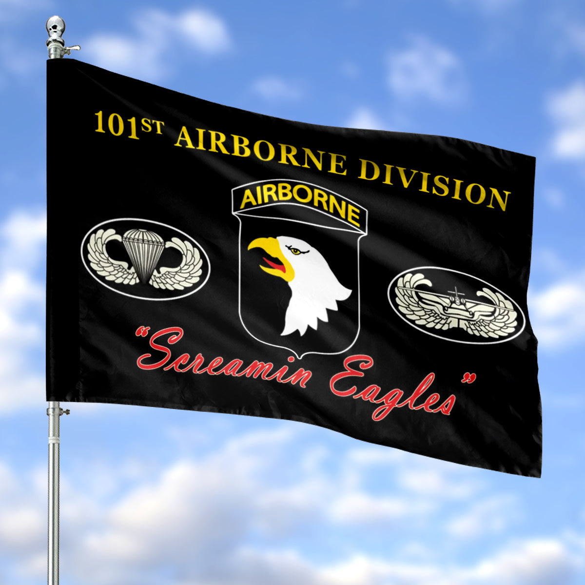 US Army 101st Airborne Screaming Eagles House Flag – Merch Gears