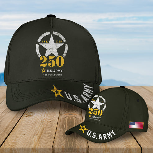 US Army 250th Anniversary Baseball Cap – Merch Gears