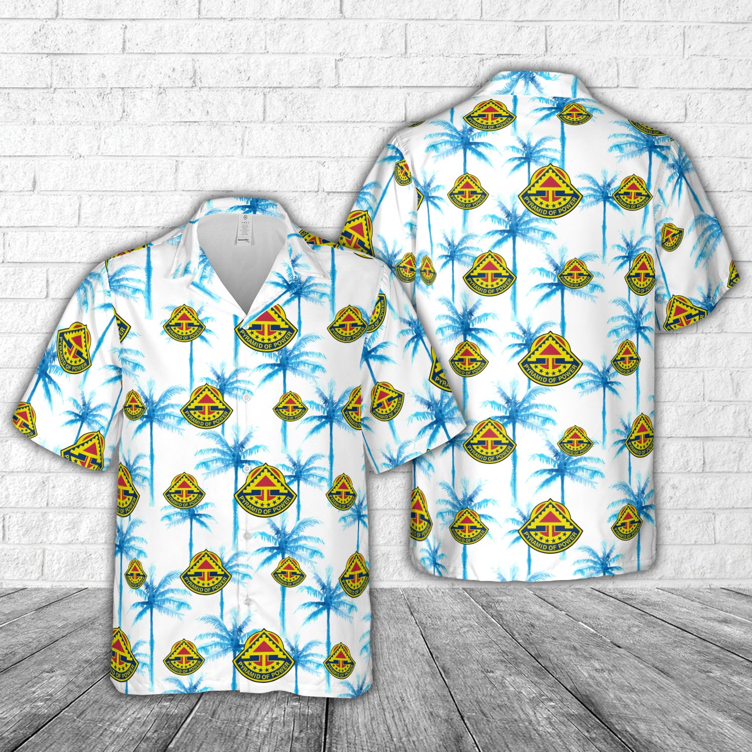 US Army 7th Army Pyramid of Power Hawaiian Shirt – Merch Gears