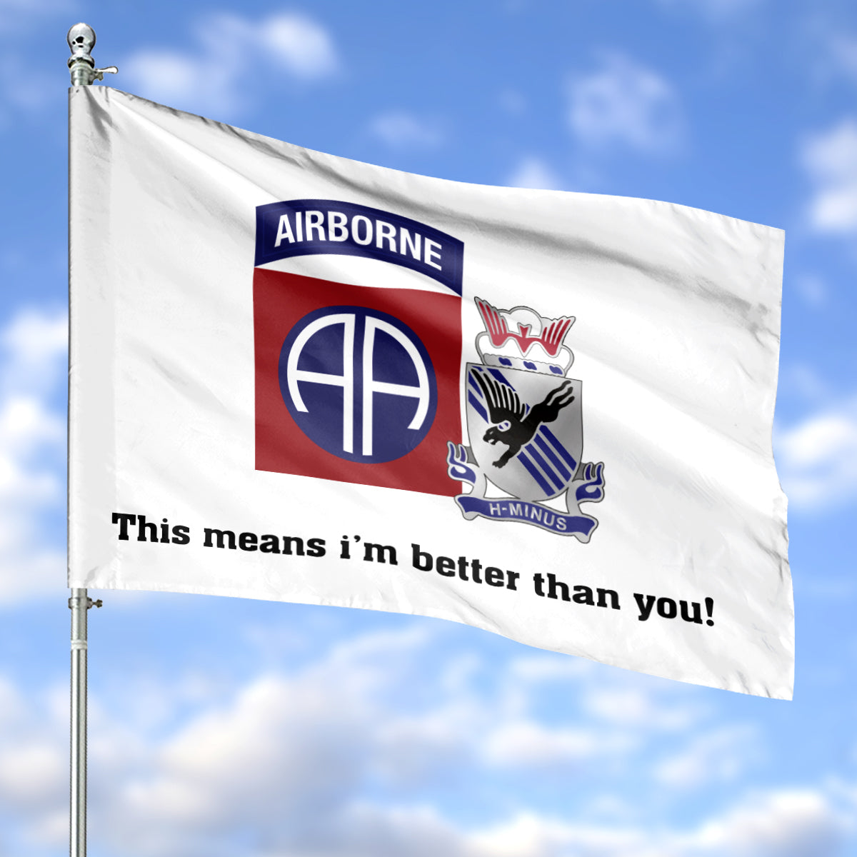 US Army 82nd Airborne 505th PIR House Flag – Merch Gears