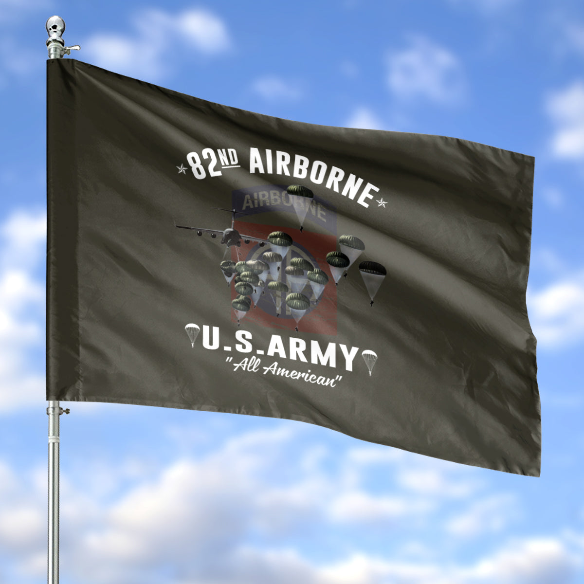 US Army 82nd Airborne Division House Flag – Merch Gears