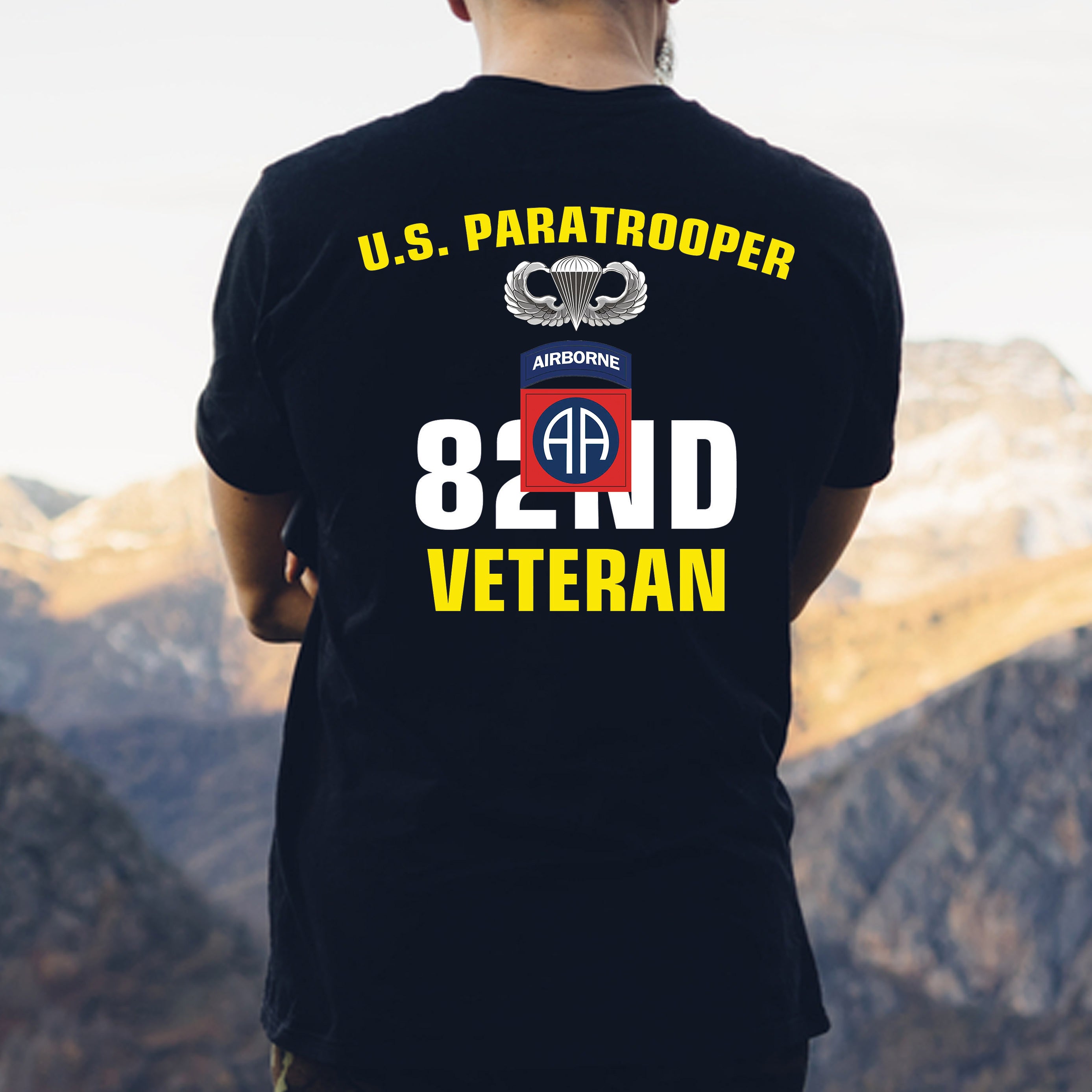US Army 82nd Airborne Division Veteran Paratrooper Classic Unisex T-Sh ...