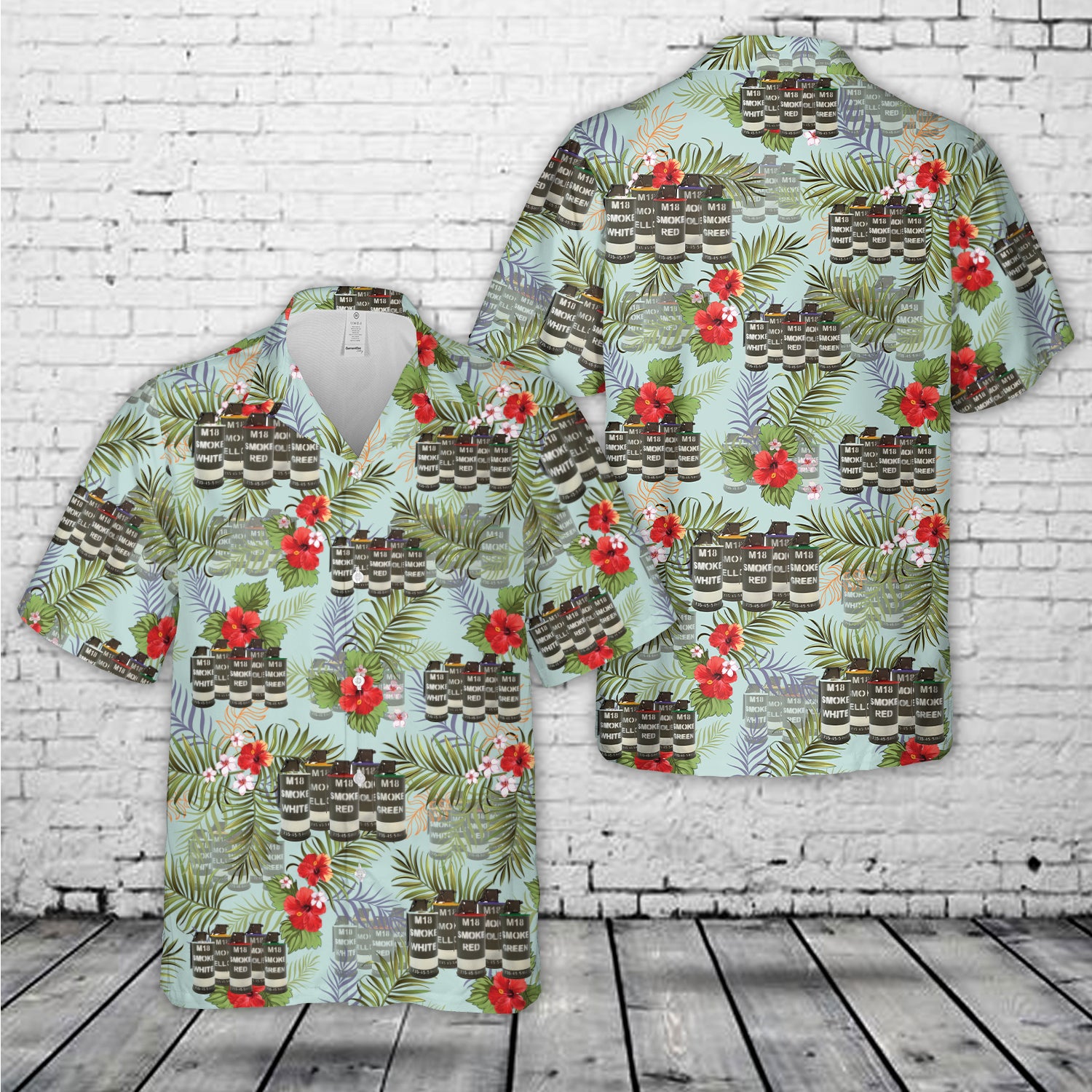 US Army M18 Colored Smoke Grenade Hawaiian Shirt – Merch Gears