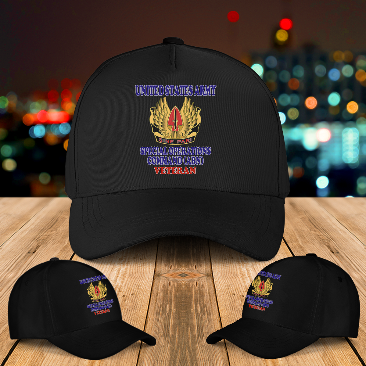 US Army Special Operations Command (ABN) Veteran Baseball Cap – Merch Gears