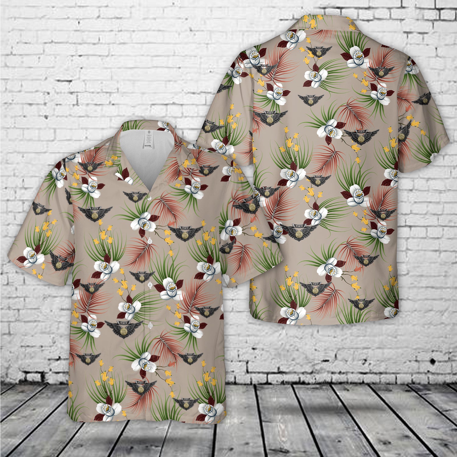 US Marine Corps Miniature Combat Aircrew Insignia Hawaiian Shirt ...