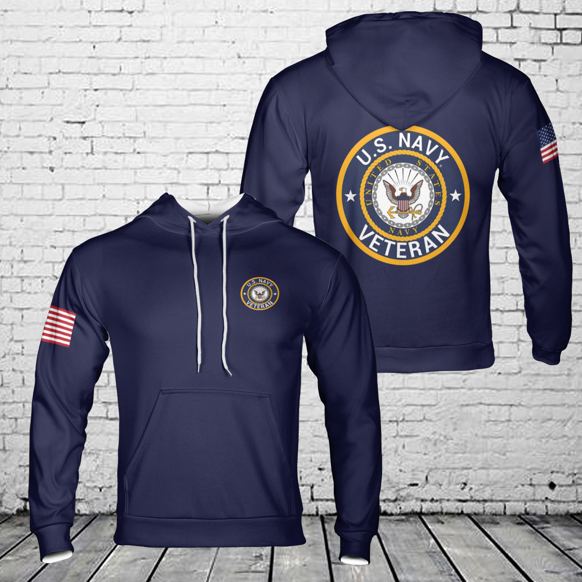 US NAVY Veteran 3D Hoodie – Merch Gears