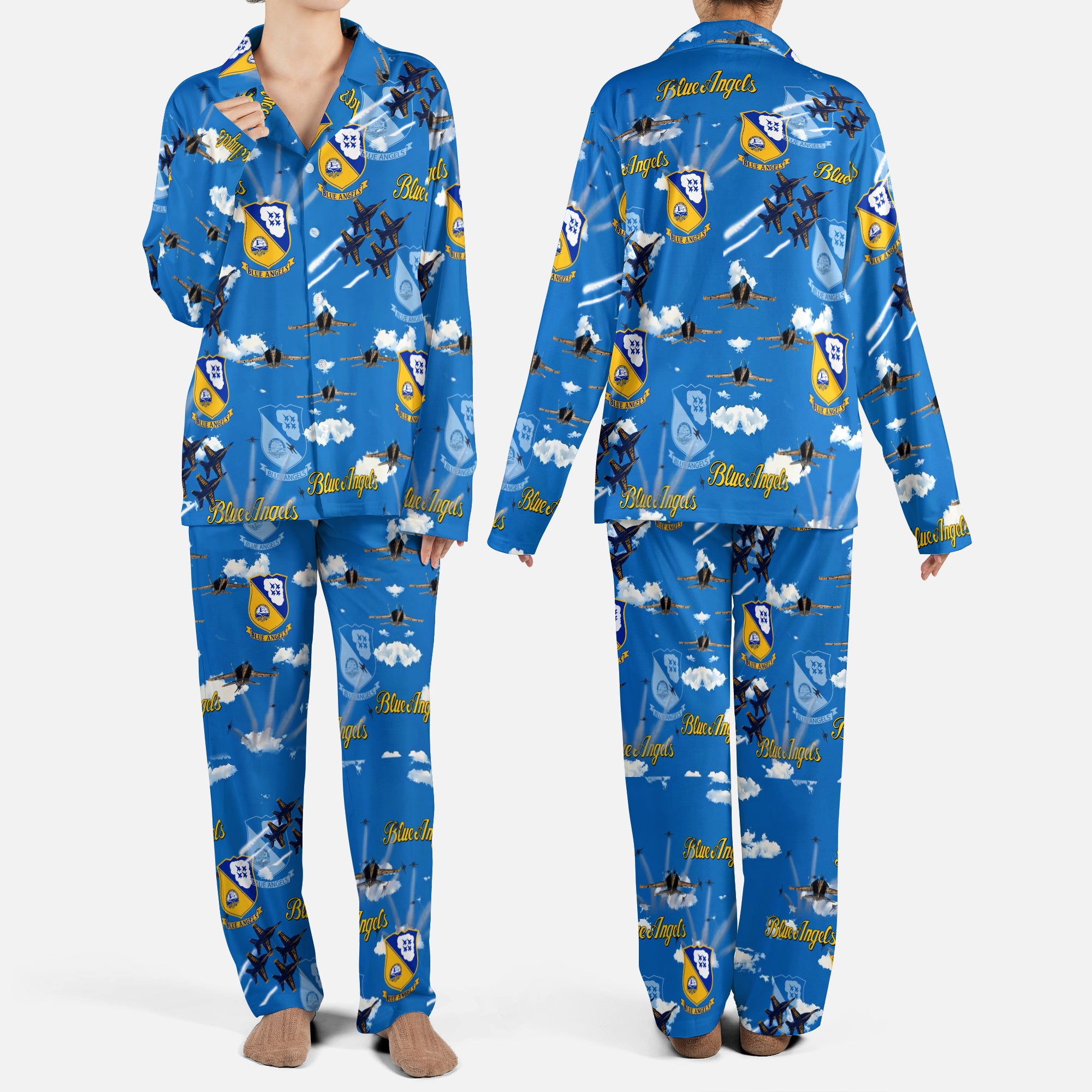 US Navy Blue Angels AOP Pajamas Set – Merch Gears