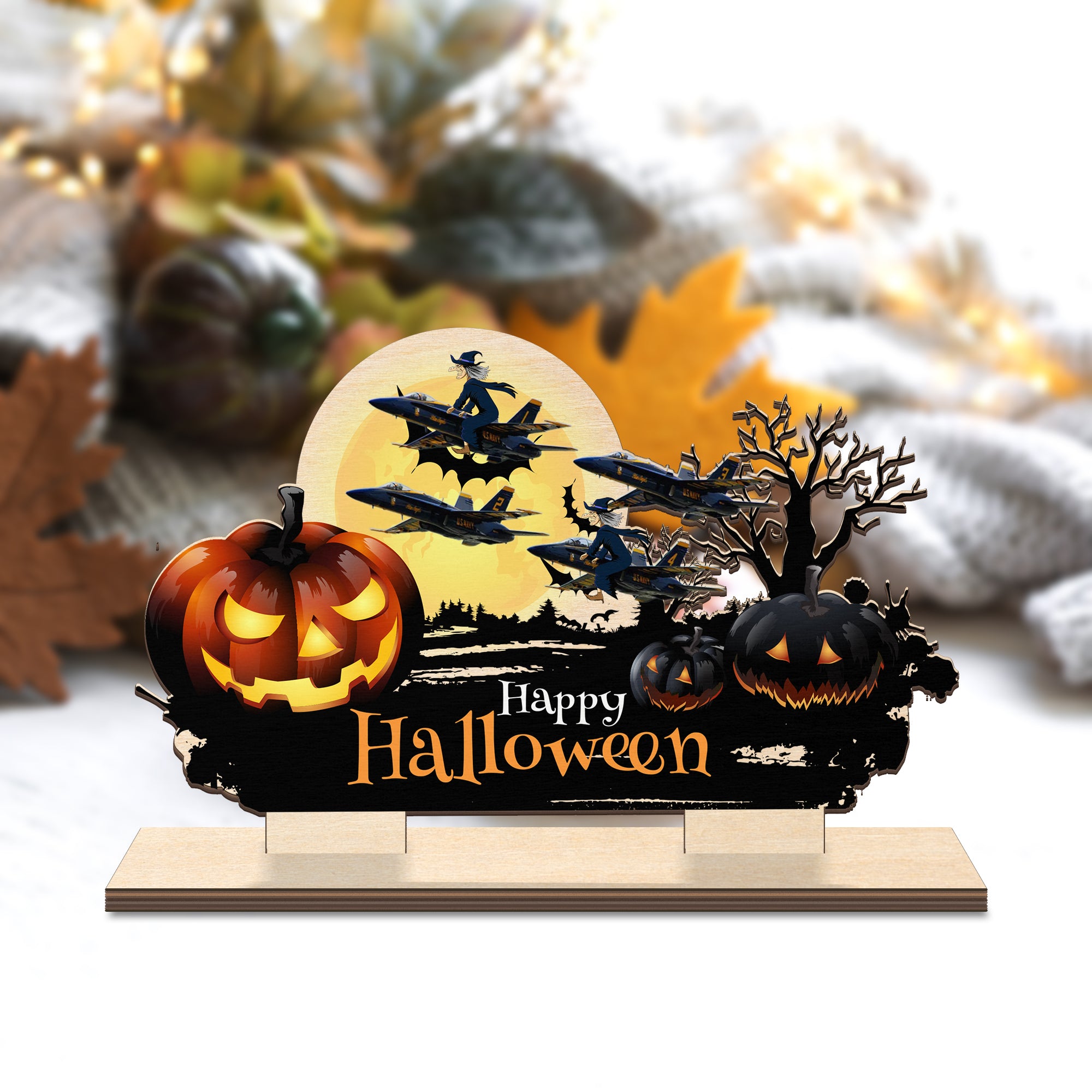 US Navy Blue Angels Halloween Custom Shape Wood Standee – Merch Gears