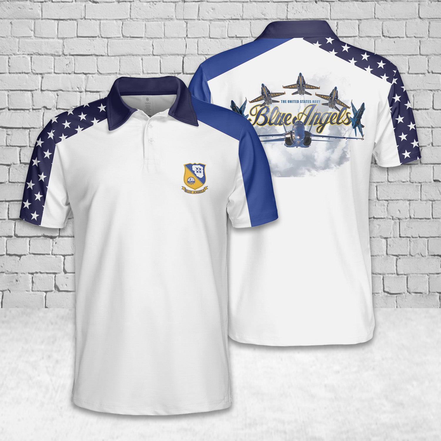 US Navy Blue Angels Polo Shirt – Merch Gears