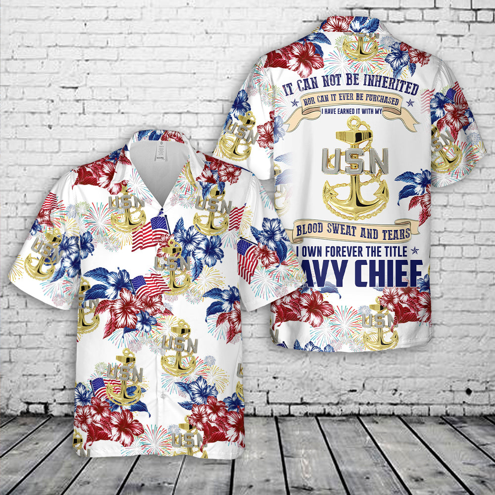 US Navy Chief, 4th Of July Hawaiian Shirt – Merch Gears