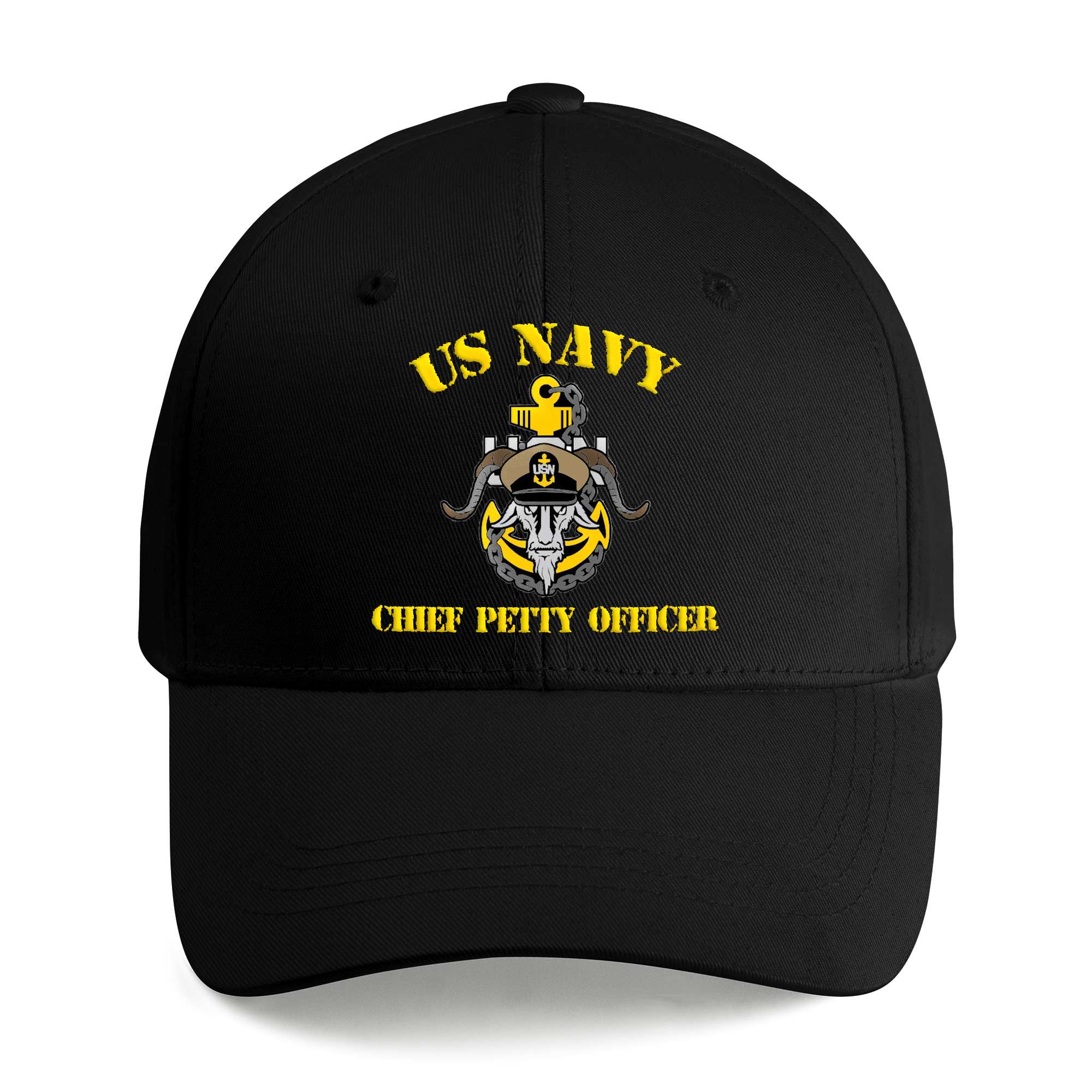US Navy Chief with Goat head anchor Embroidered Cap – Merch Gears