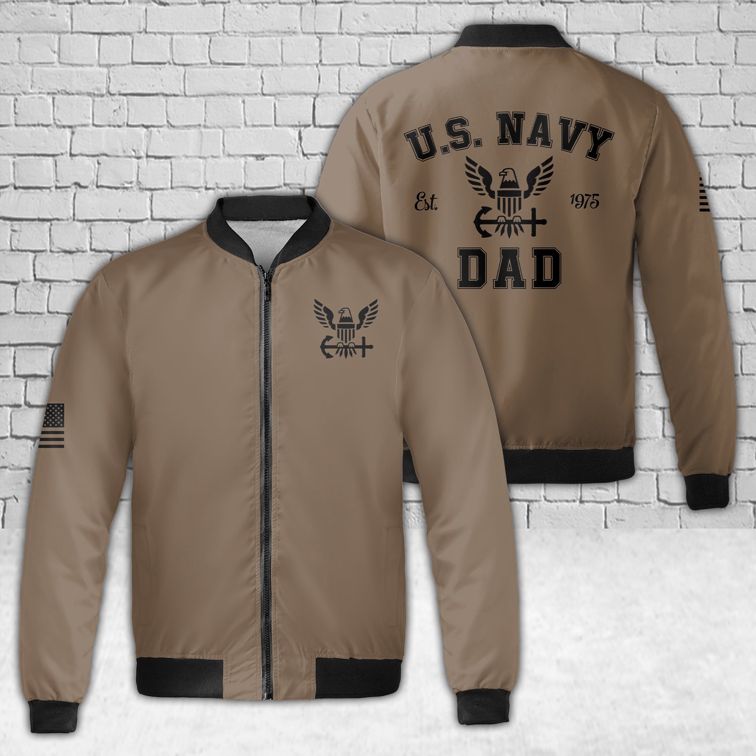 US Navy Dad Bomber Jacket – Merch Gears