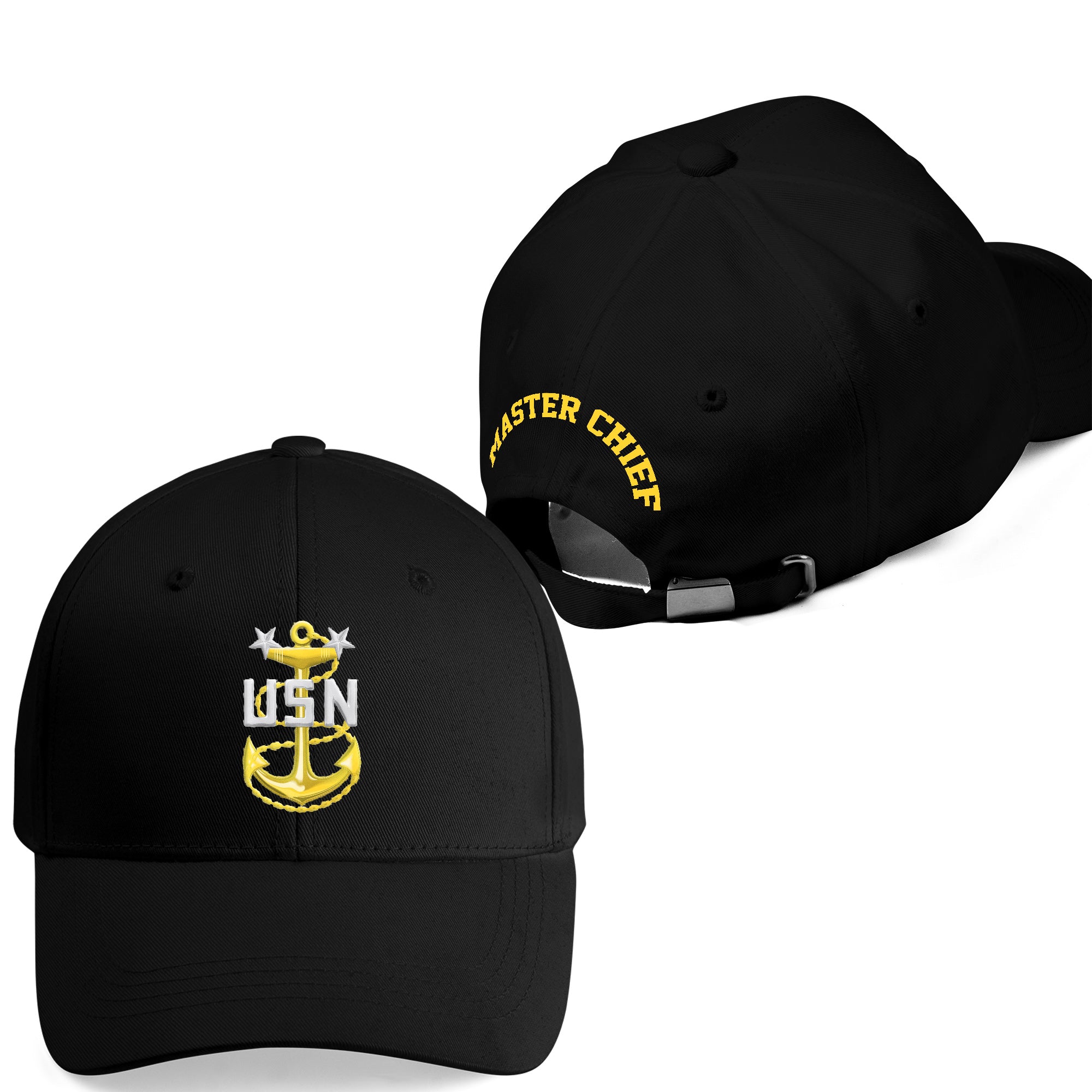 US Navy Master Chief Petty Officer (MCPO) Embroidered Cap – Merch Gears