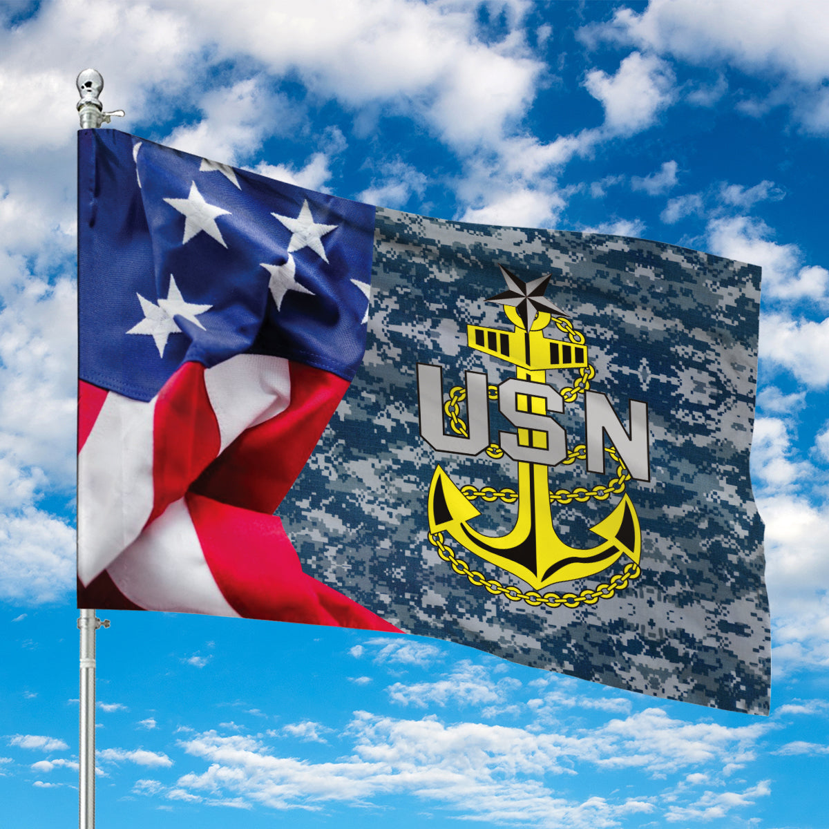 US Navy Senior Chief House Flag – Merch Gears
