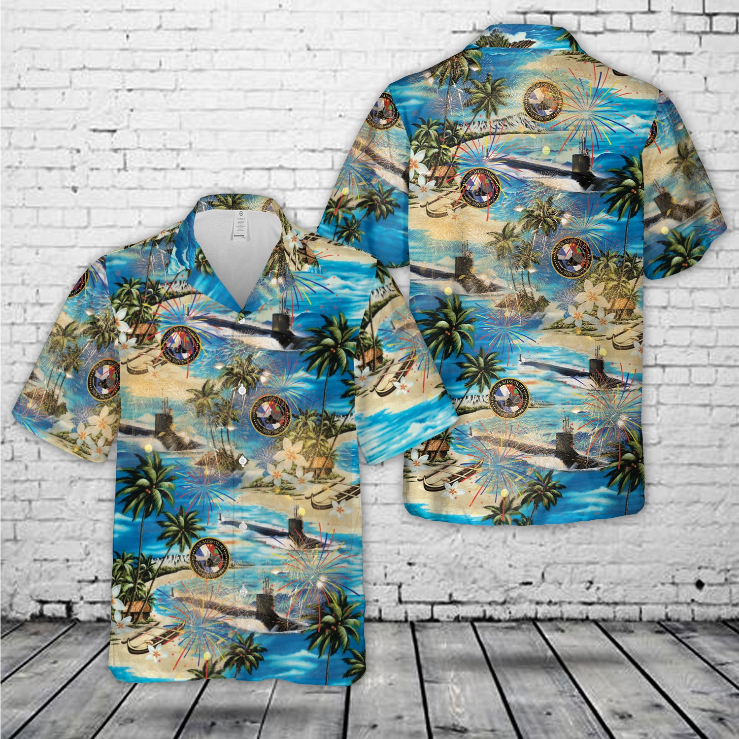 US Navy USS Missouri (SSN-780), 4th Of July Hawaiian Shirt – Merch Gears