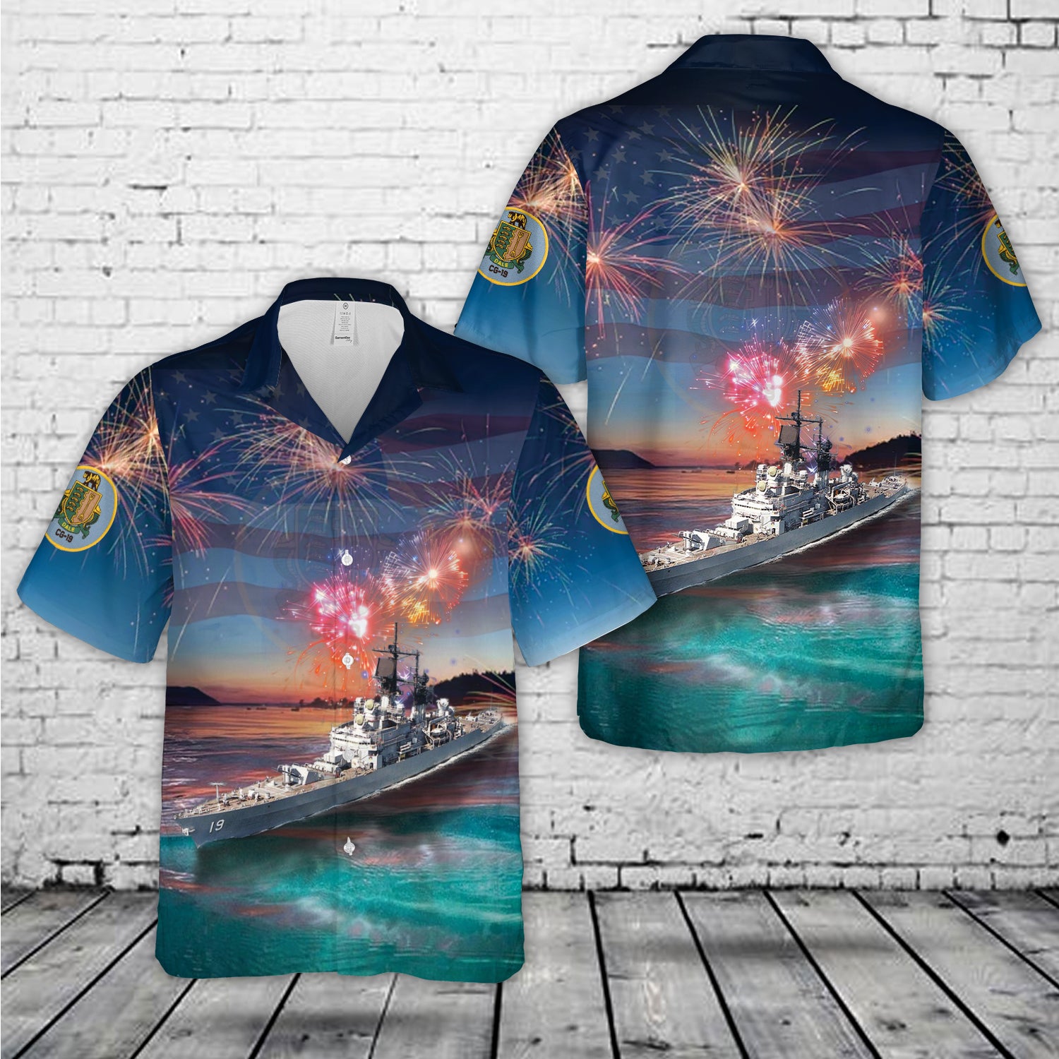 US Navy US Navy USS Dale (DLG-19), 4th Of July Hawaiian Shirt – Merch Gears