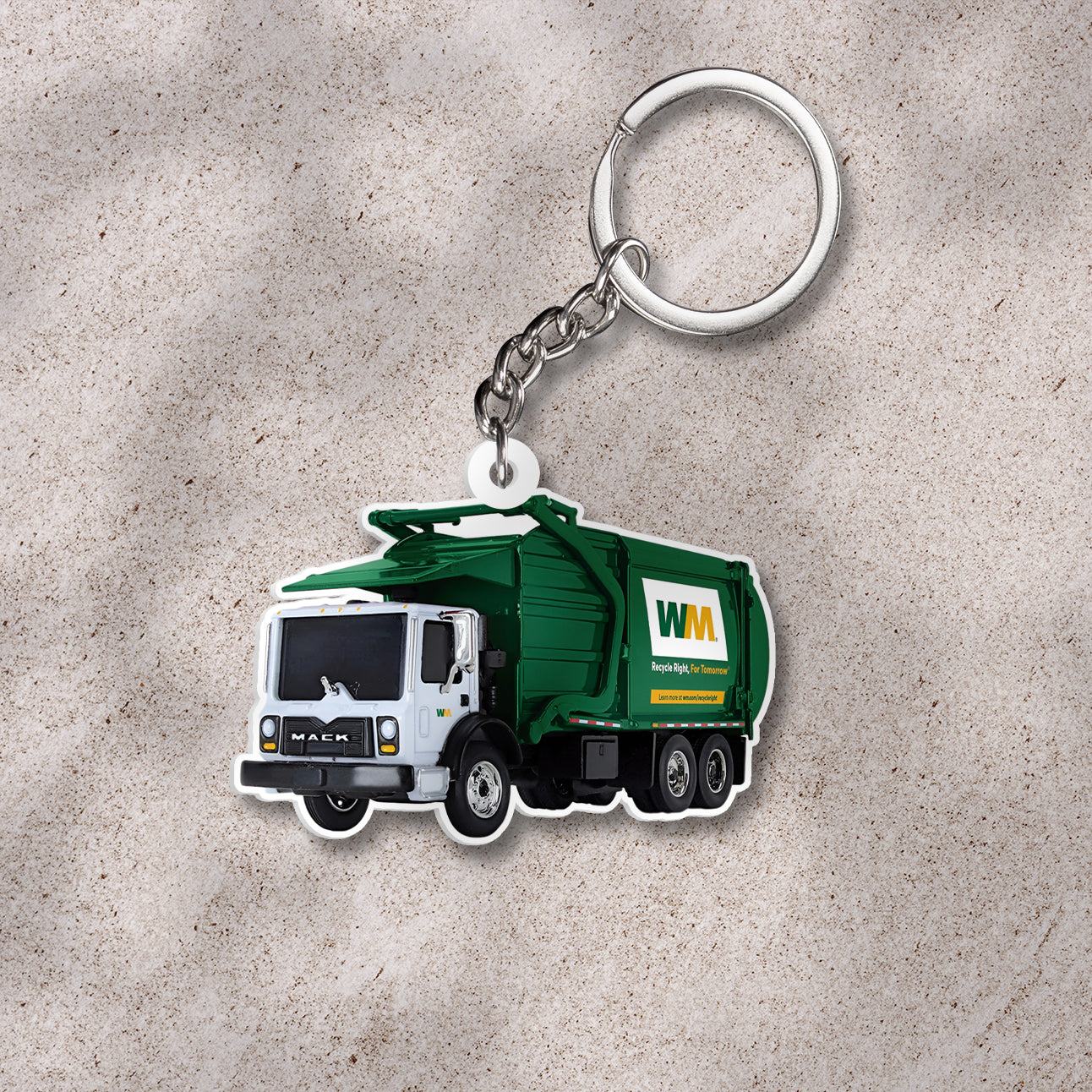 Waste Management Custom shape 2-sided Acrylic Keychain – Merch Gears