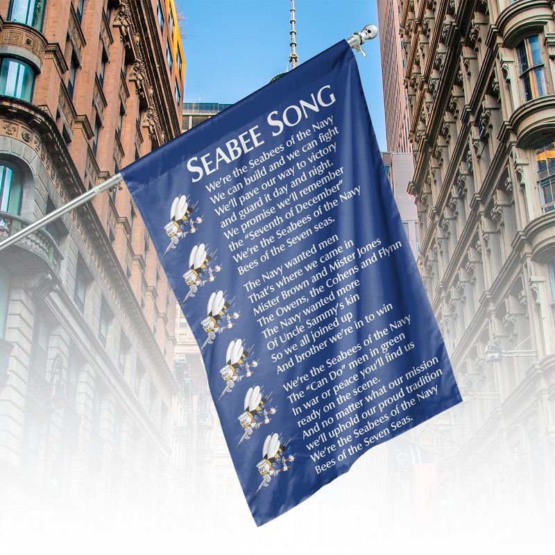 US Navy SEABEES Naval Construction Force (NCF) House Flag DLTT2802PT01 ...