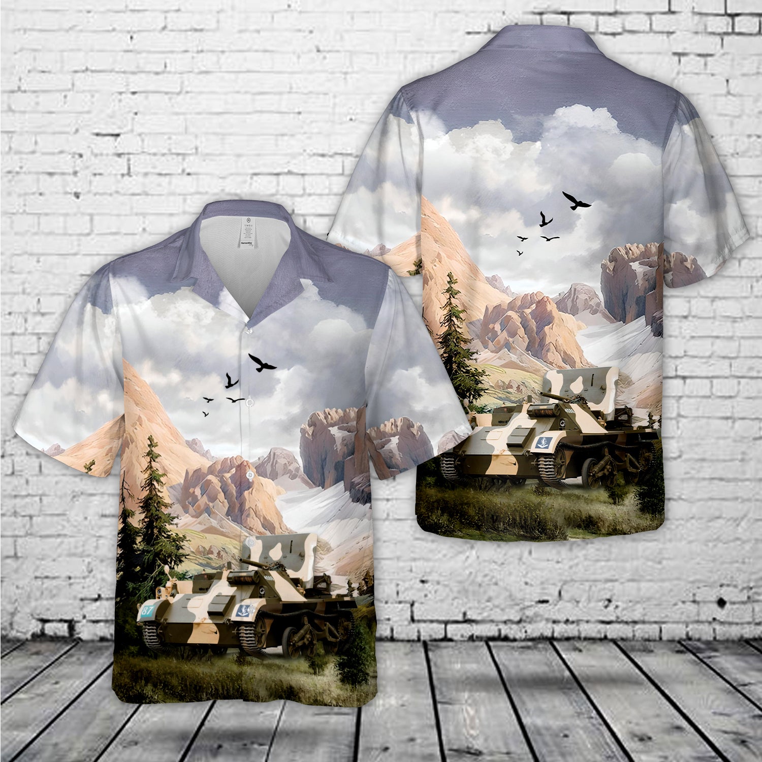 Australian Army 2 Pounder Anti-tank Gun Carrier In WW2 Hawaiian Shirt – Merch Gears