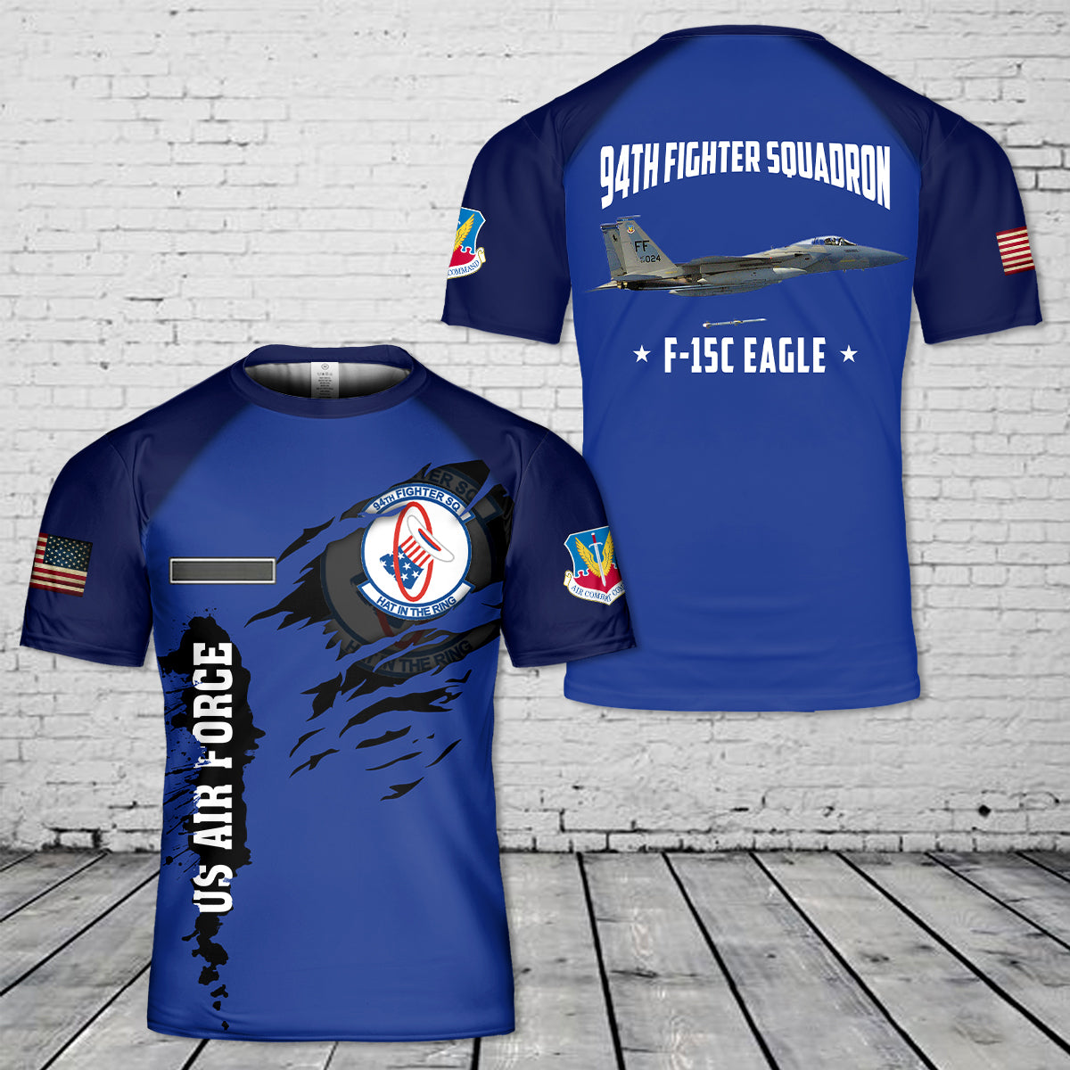 Custom Name US Air Force F-15C Eagle Of 94th Fighter Squadron (FS) T-S ...