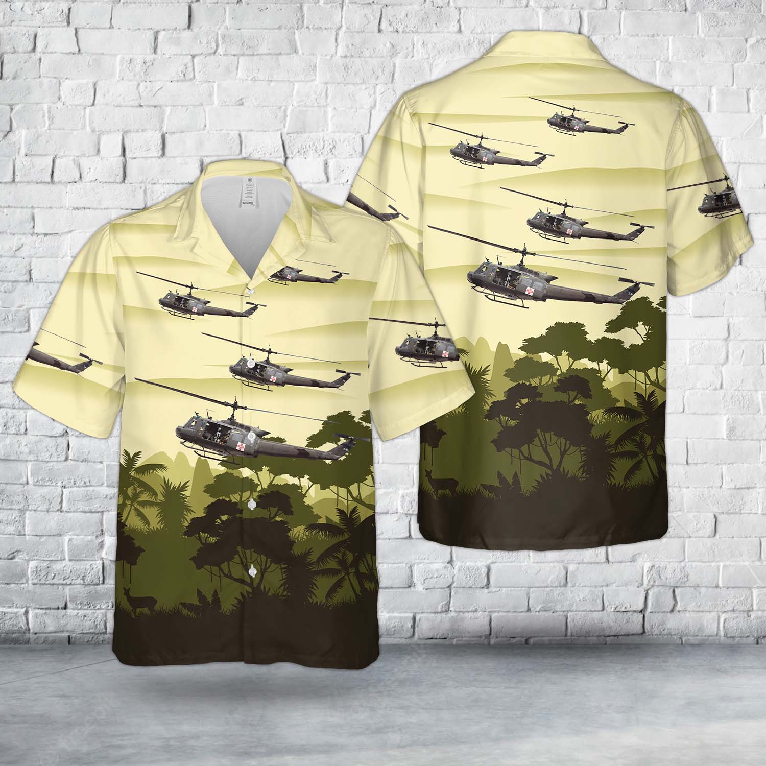 US Army UH-1 Huey Medevac Hawaiian Shirt – Merch Gears