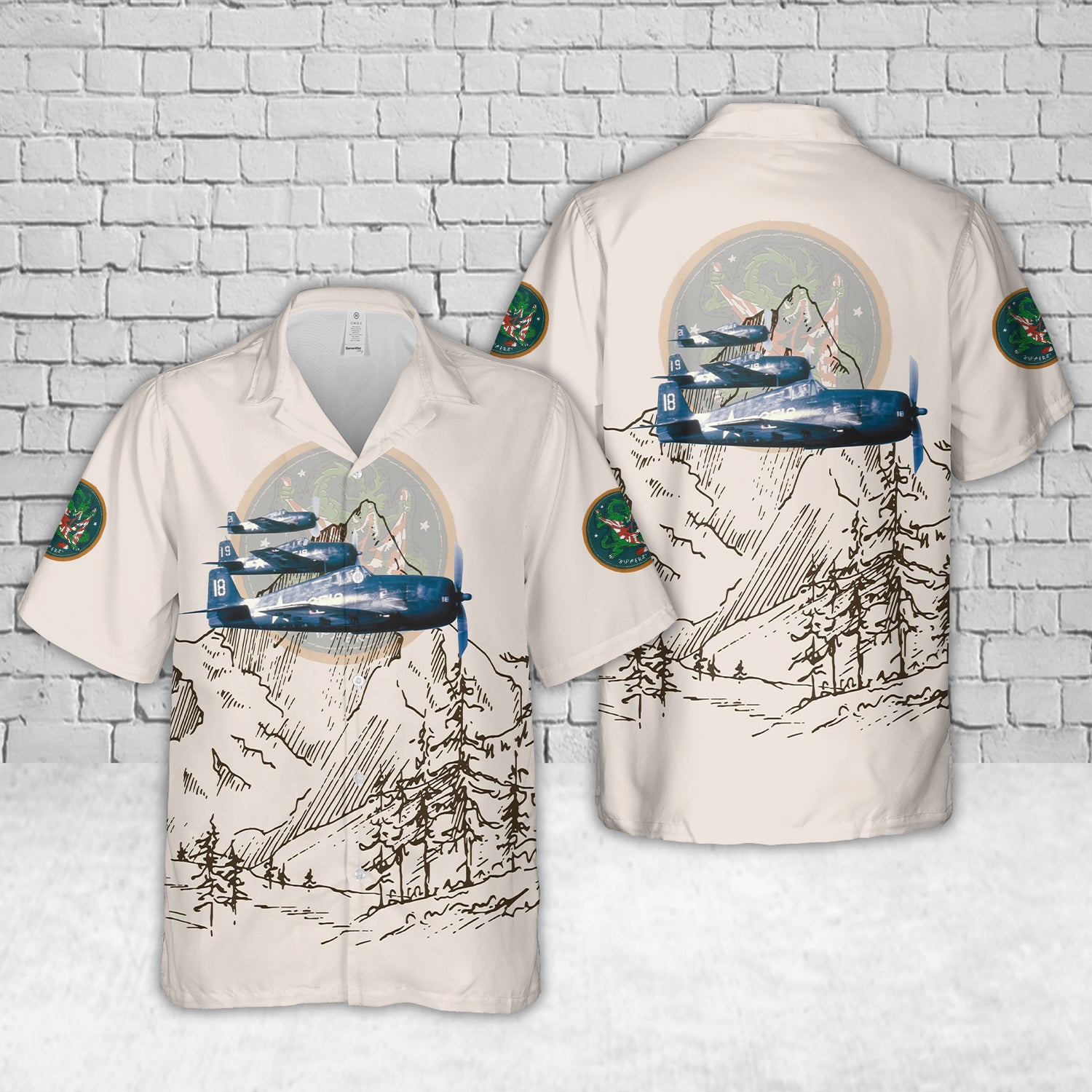 US Navy Grumman F6F-3 Hellcat VF-2 "Rippers" In WWII Hawaiian Shirt ...
