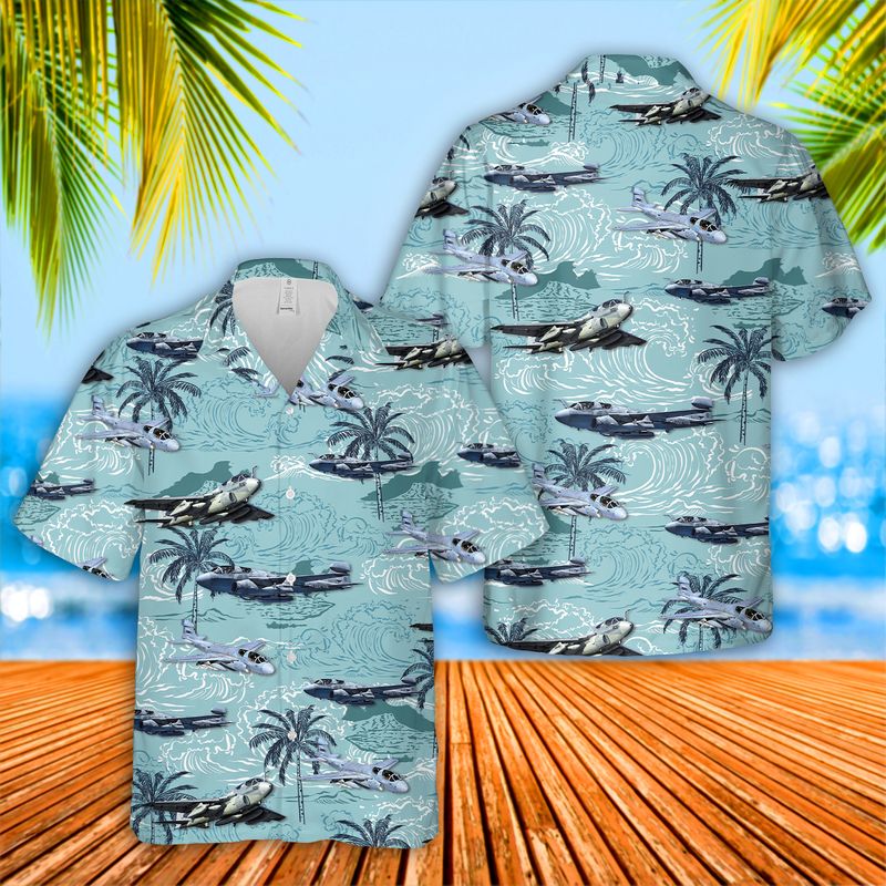 US Navy Northrop Grumman EA-6B Prowler Hawaiian Shirt – Merch Gears