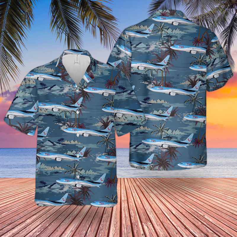TUI fly Belgium Boeing 737 MAX 8 Hawaiian Shirt – Merch Gears